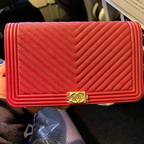 CHANEL | Bags | Chanel Red Woc | Poshmark